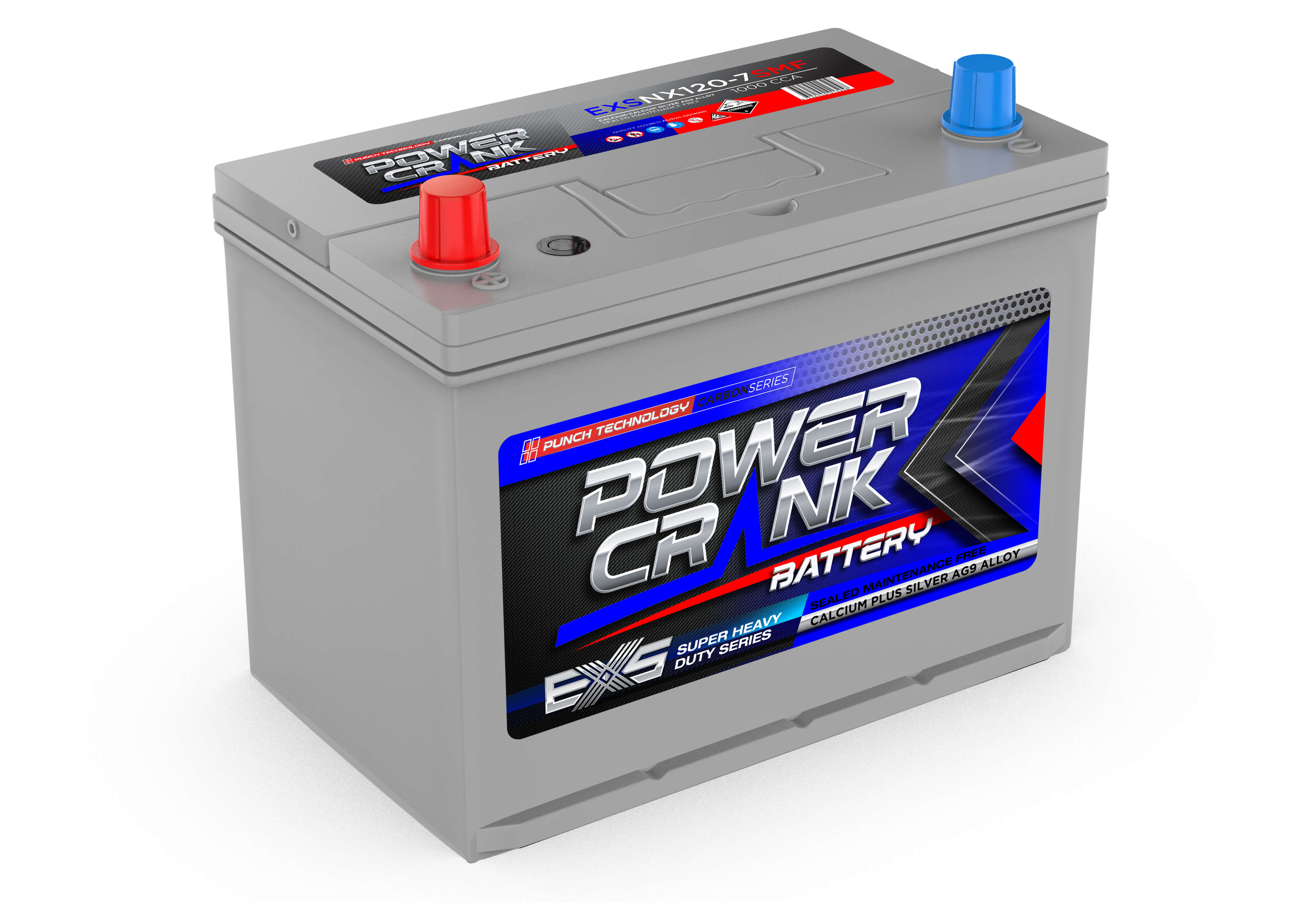 PowerCrank EXSNX120-7SMF 4X4 1000 CCA SMF (N70ZZMF)