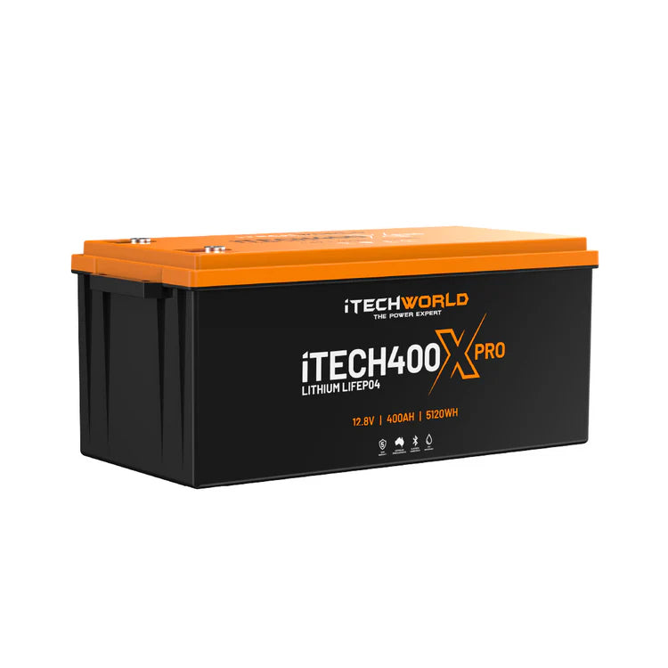 iTechWorld iTECH400X PRO Deep Cycle Lithium Battery with Bluetooth LiF