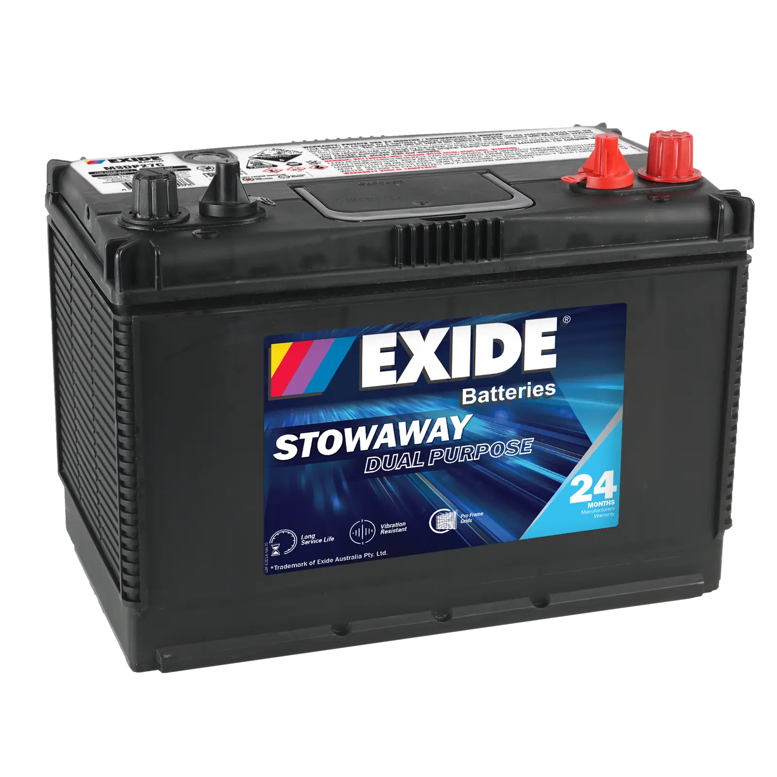 Exide Batteries Stowaway MSDP27C Marine Battery
