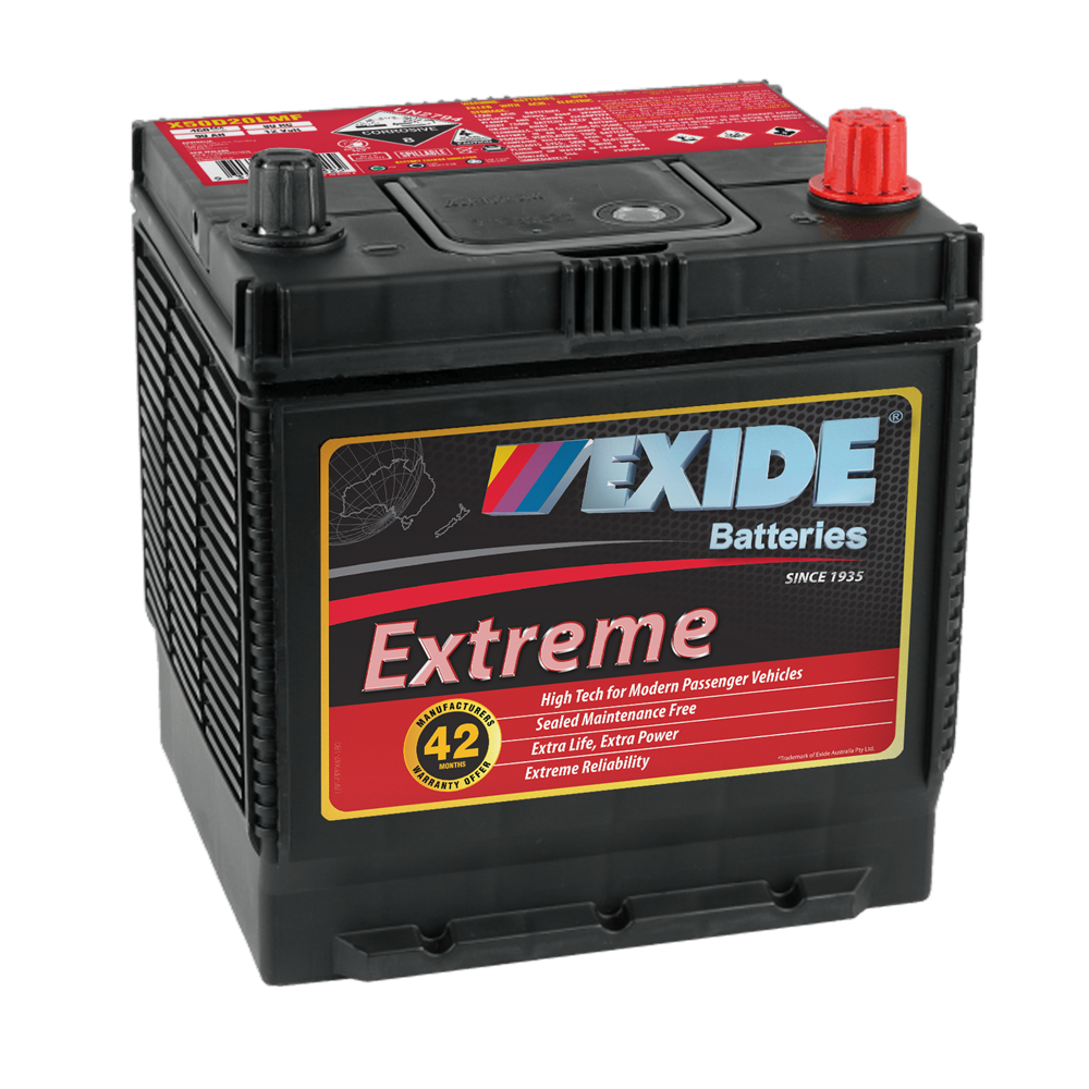 Exide Extreme X50D20LMF 12 Volt 460CCA 50AH Battery